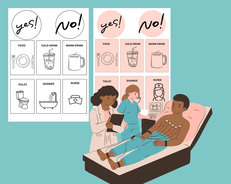 Communication Board for Hospital, Resident Care, or Home Setting to ...