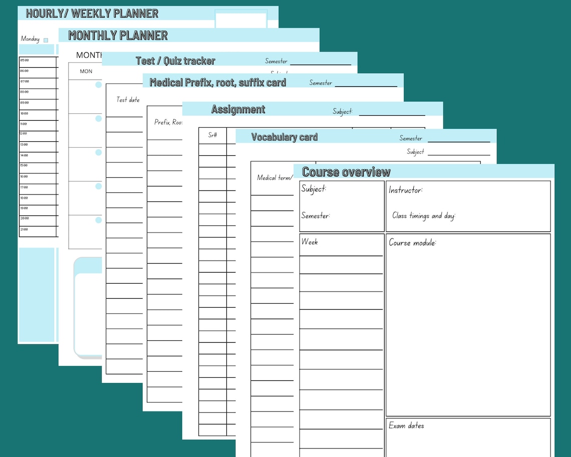 Nursing Student Note Taking Template Nursing School Notes - Etsy UK