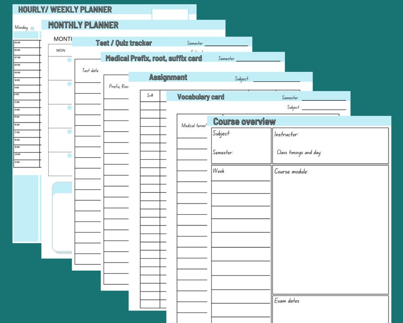 Nursing Student Note Taking Template Nursing School Notes - Etsy UK