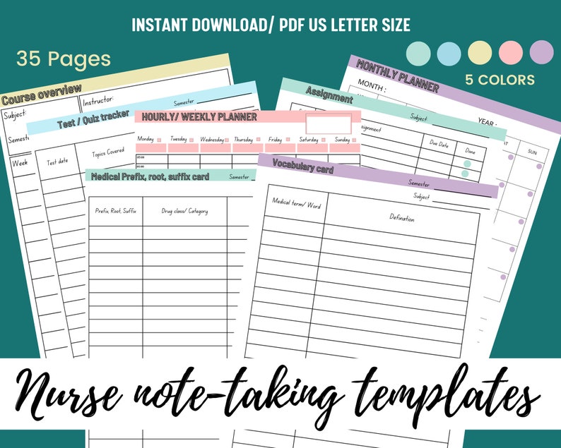 Nursing Student Note Taking Template Nursing School Notes Med Surg 35