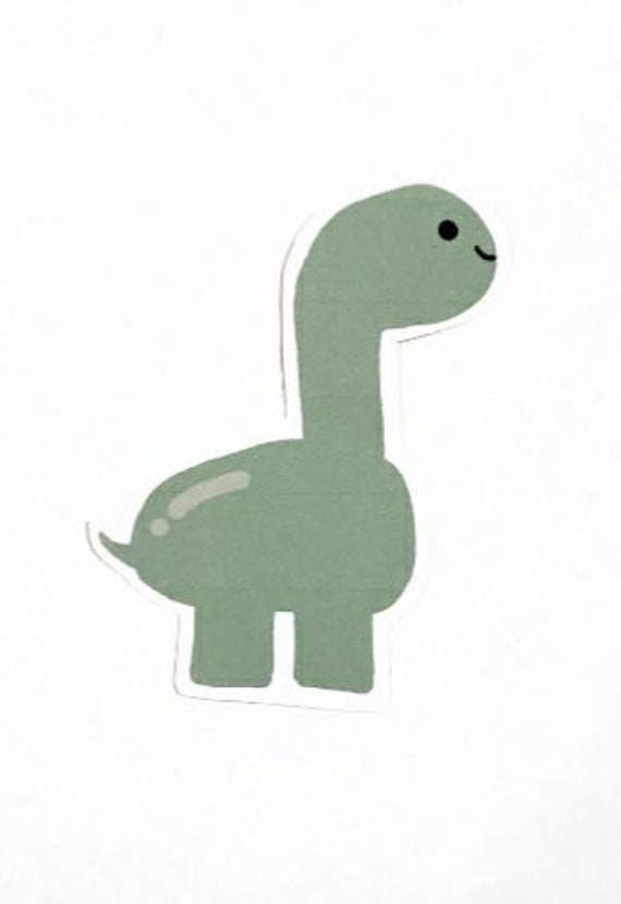 Green Dino Sticker - Etsy