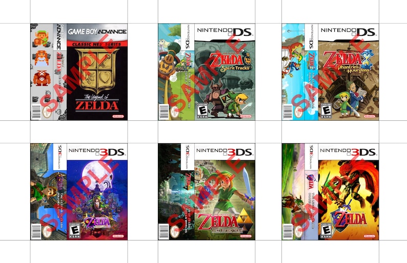 The Legend of Zelda Covers for Cassette Cases - Etsy