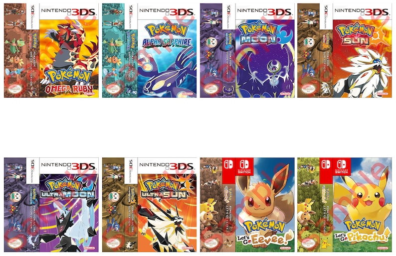 Pokemon Covers for Cassette Cases - Etsy