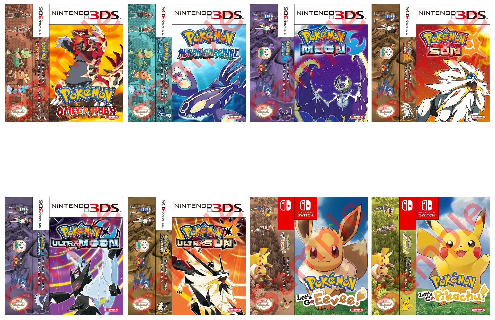 Pokemon Covers for Cassette Cases - Etsy