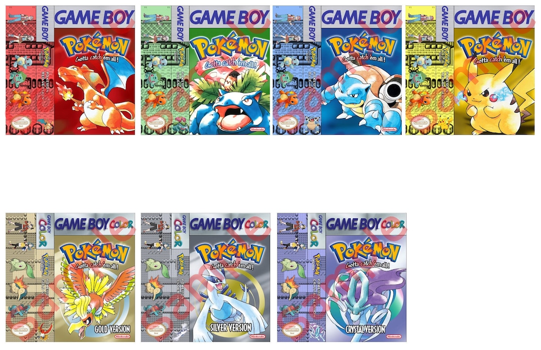 Pokemon Covers for Cassette Cases - Etsy