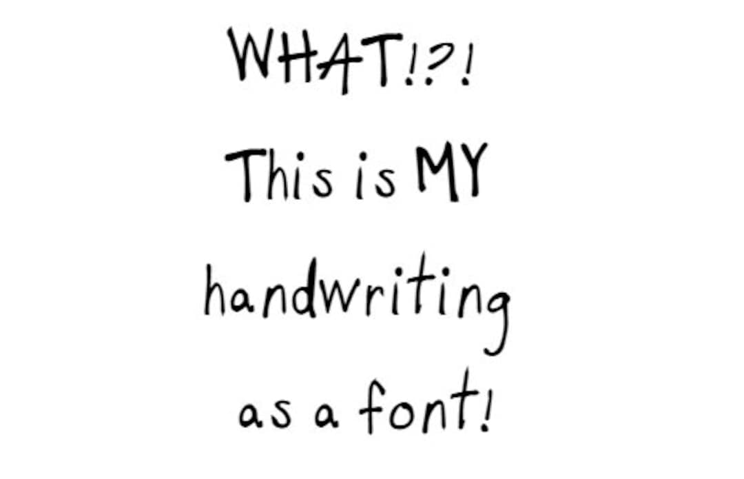 Turn Your Handwriting Into a Custom Font – Personalized Typeface From ...