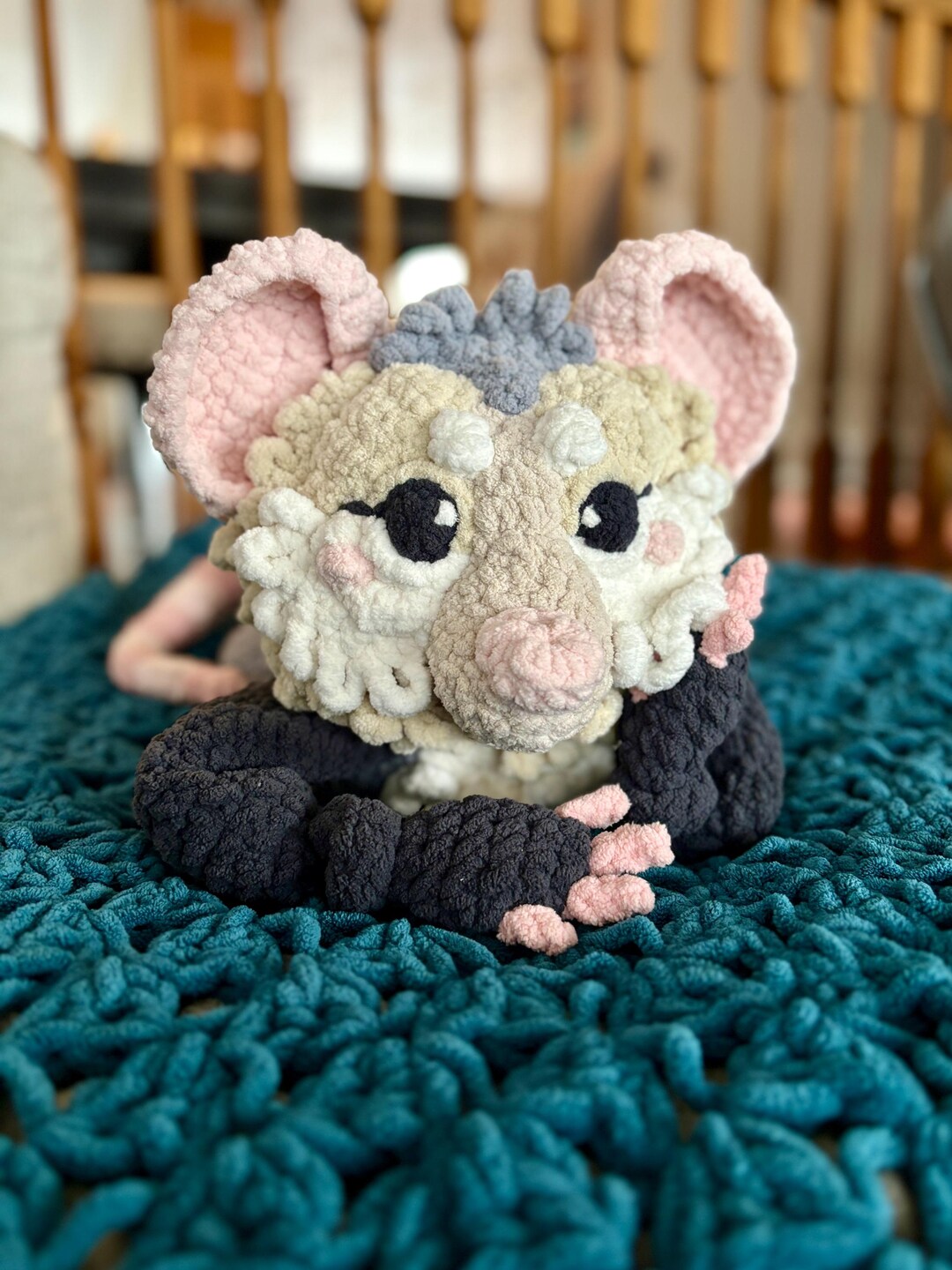 Handmade Plushie “pim” the Possum - Crochet and Knit - Etsy