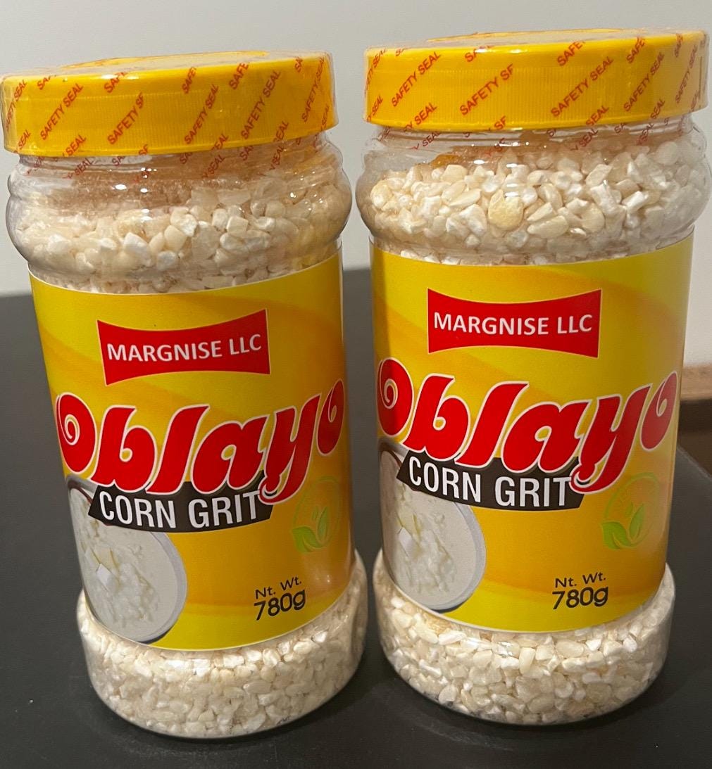 Oblayo-white Hominy Corn - 3.72 Lbs - Whole Corn Kernels From Ghana ...