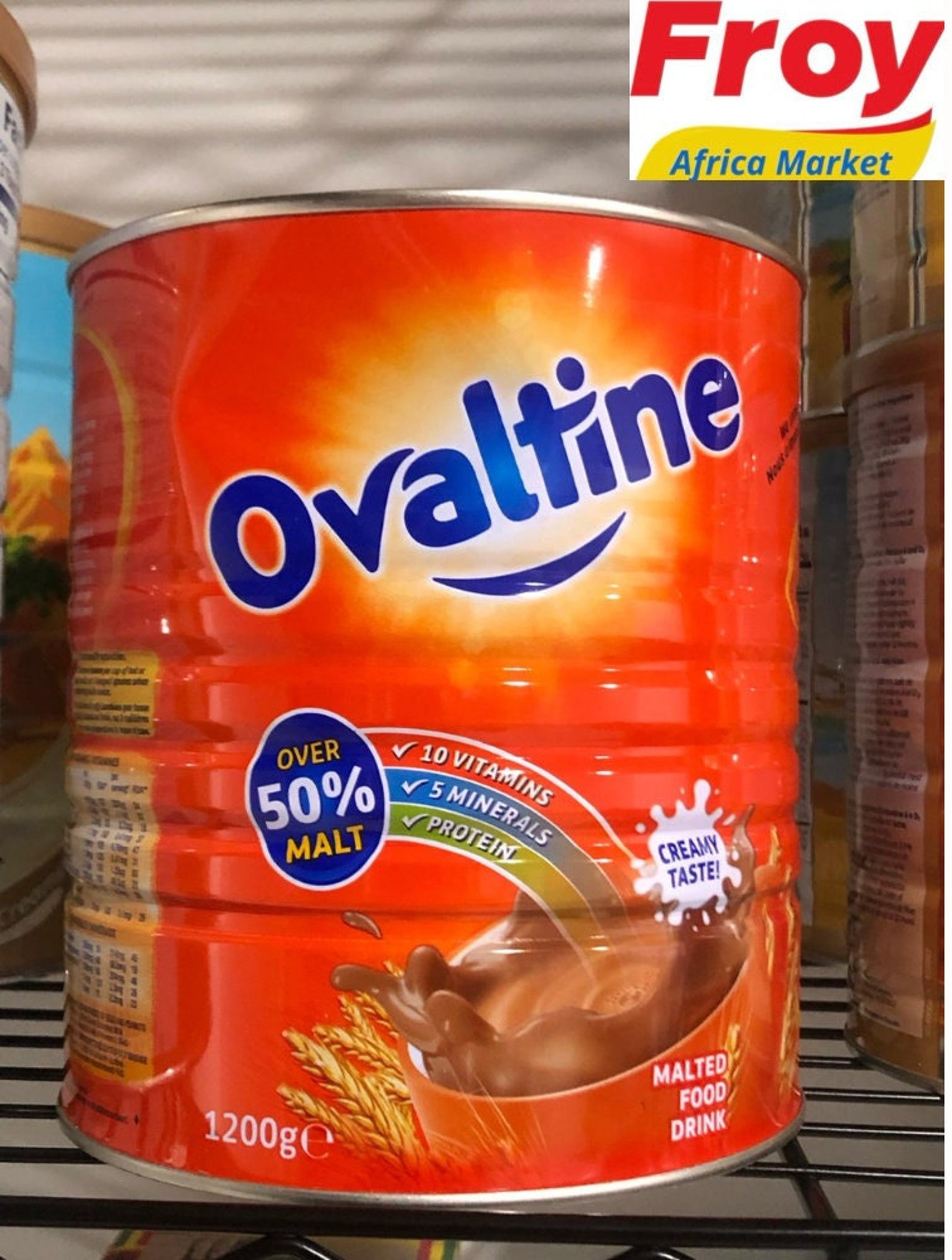 Ovaltine 1200g Can Milk Flavoring Powder With Vitamins and Minerals ...