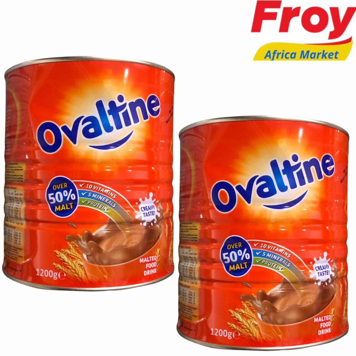 Ovaltine 1200g Can - Milk Flavoring Powder With Vitamins and Minerals ...