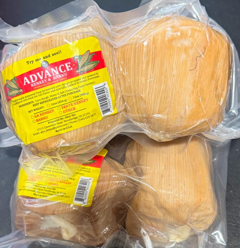 6pcs Authentic Ga Kenkey: Ghanaian Fermented Corn Dish - Etsy