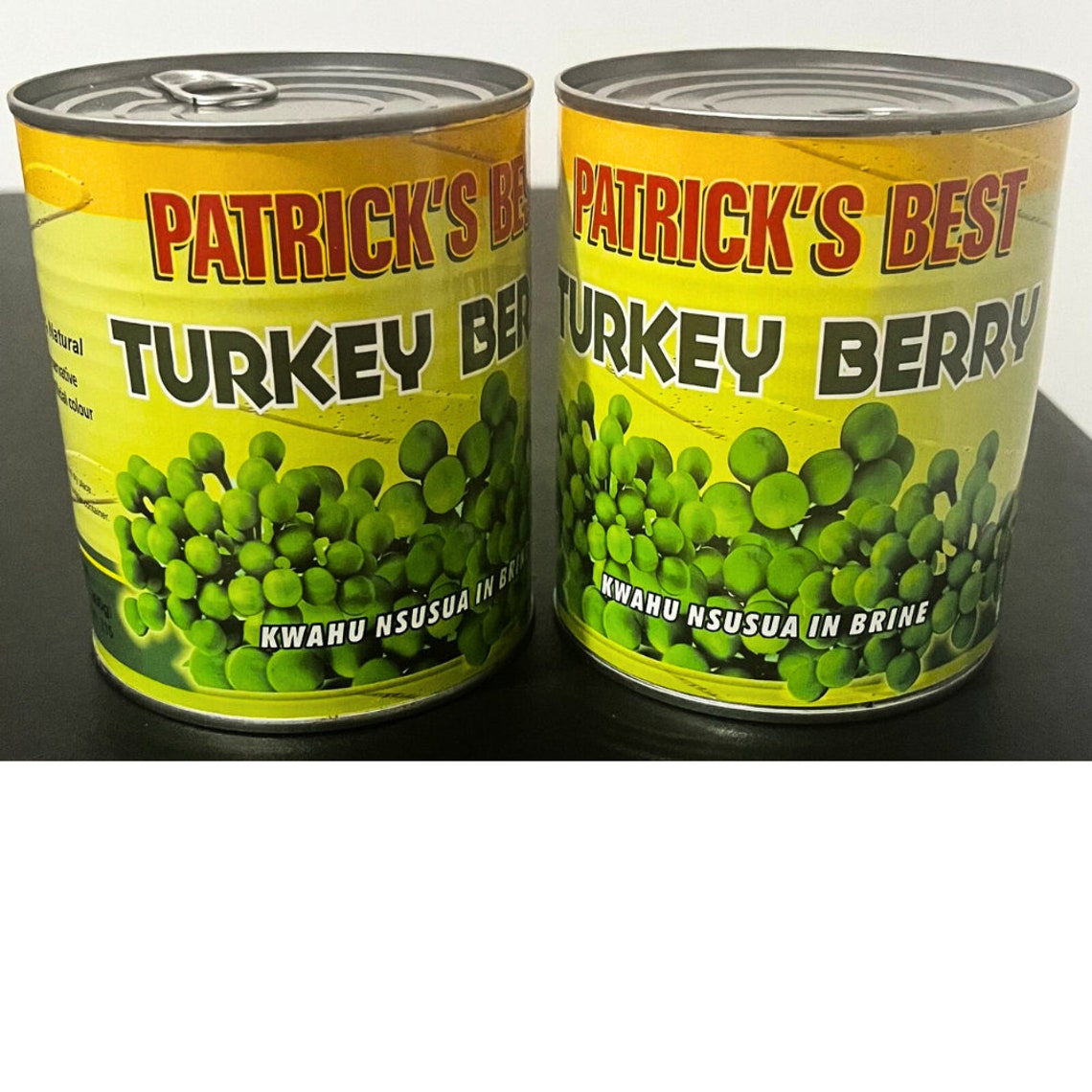 2 Cans of Patrick's Best Turkey Berry in Brine - Kwahu Nsusua - Canned ...