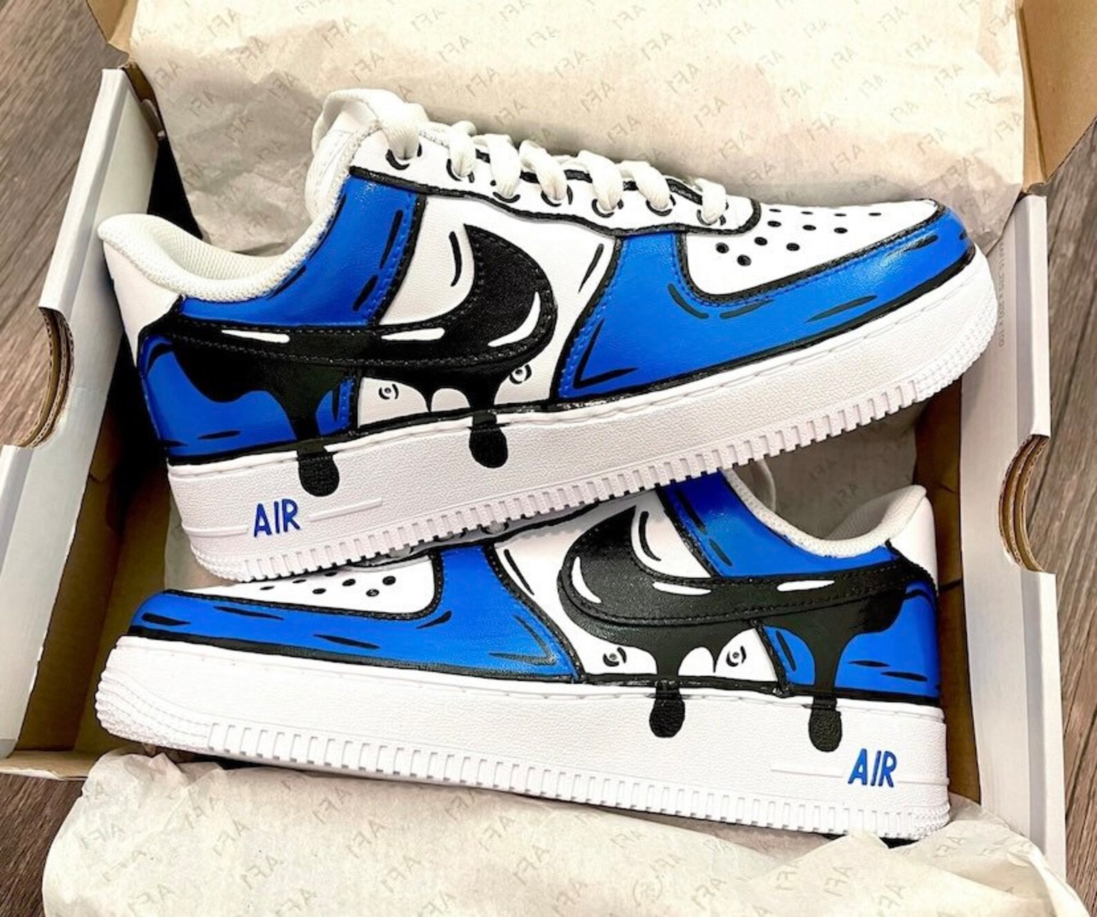 Cartoon Themed Drip AF1 (any Color) - Etsy