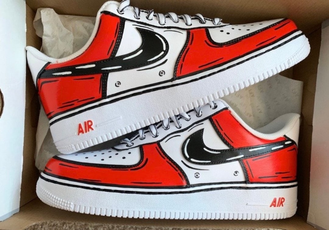 Cartoon Themed AF1 (any Color) - Etsy