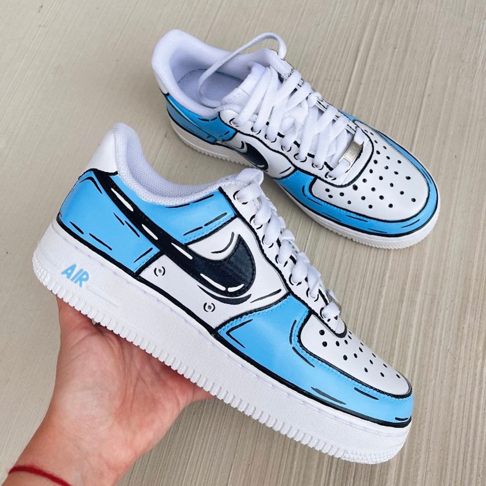 Cartoon Themed AF1 (any Color) - Etsy