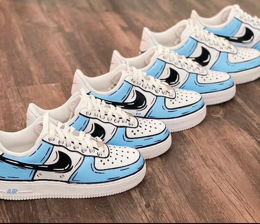 Cartoon Themed AF1 (any Color) - Etsy