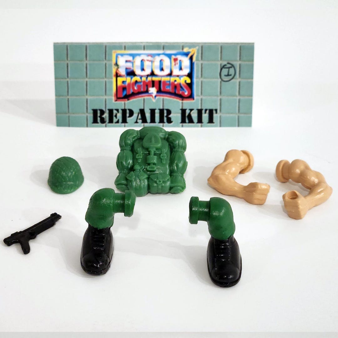 Mattel Food Fighters Repro Resin Cast Parts KIT I for Lieutenant Legg ...