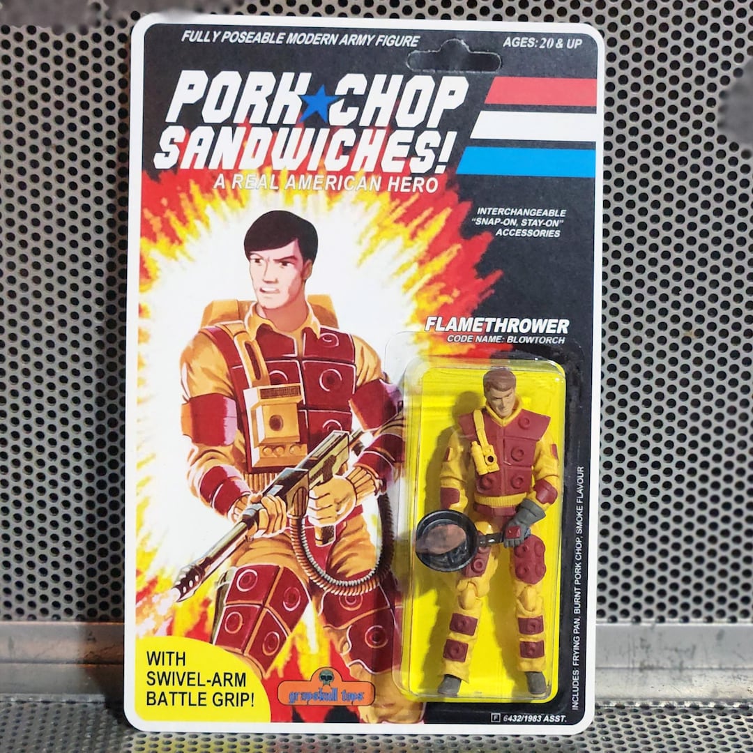 GI Joe Custom Pork Chop Sandwiches Blowtorch Action Figure PSA Parody ...