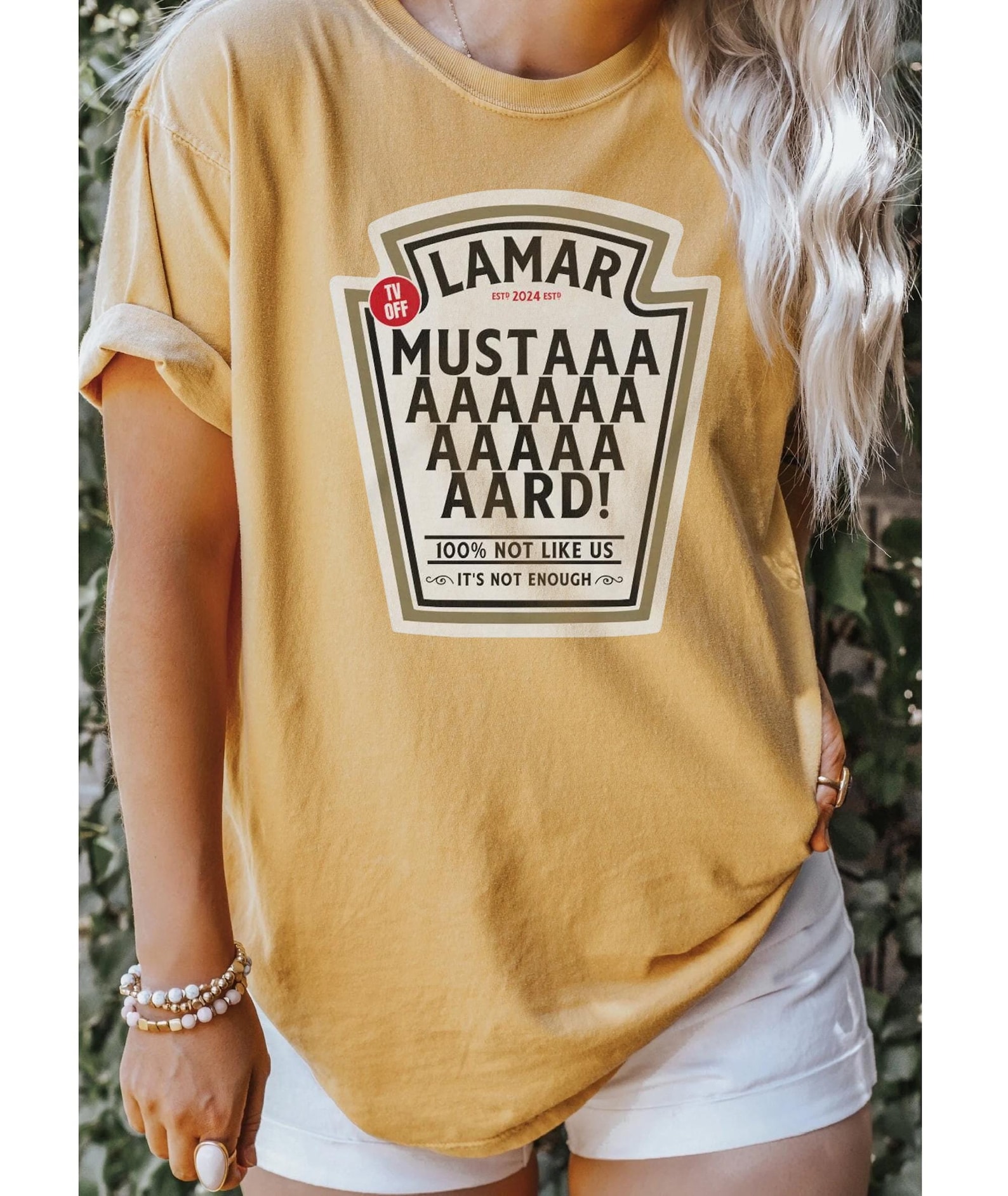 Kendrick Lamar MUSTARD Meme Shirt, Viral GNX Album Reference, TV off ...