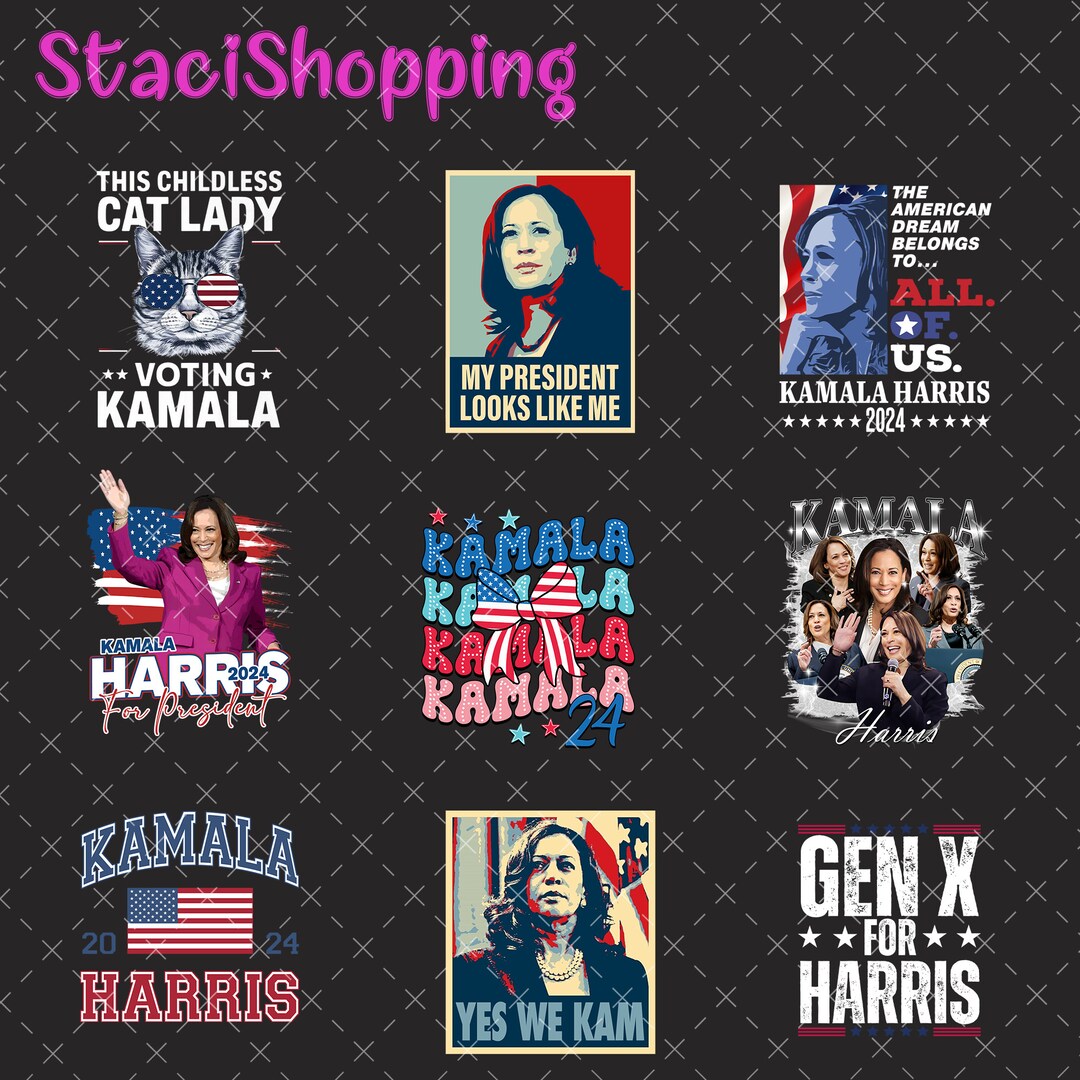Kamala 2024 Bundle, Madam President 2024 Bundle, Harris 47 Bundle ...