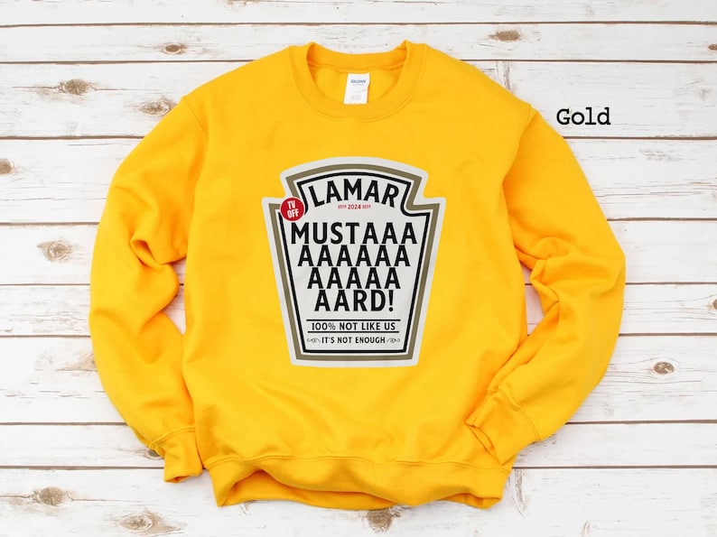 Kendrick Lamar MUSTARD Sweatshirt, Viral GNX Album Reference Shirt, TV ...