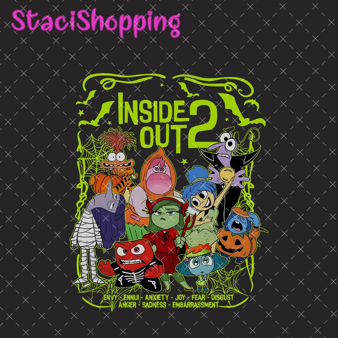 Inside Out Characters Halloween Png, Spooky Inside Out Characters Png ...