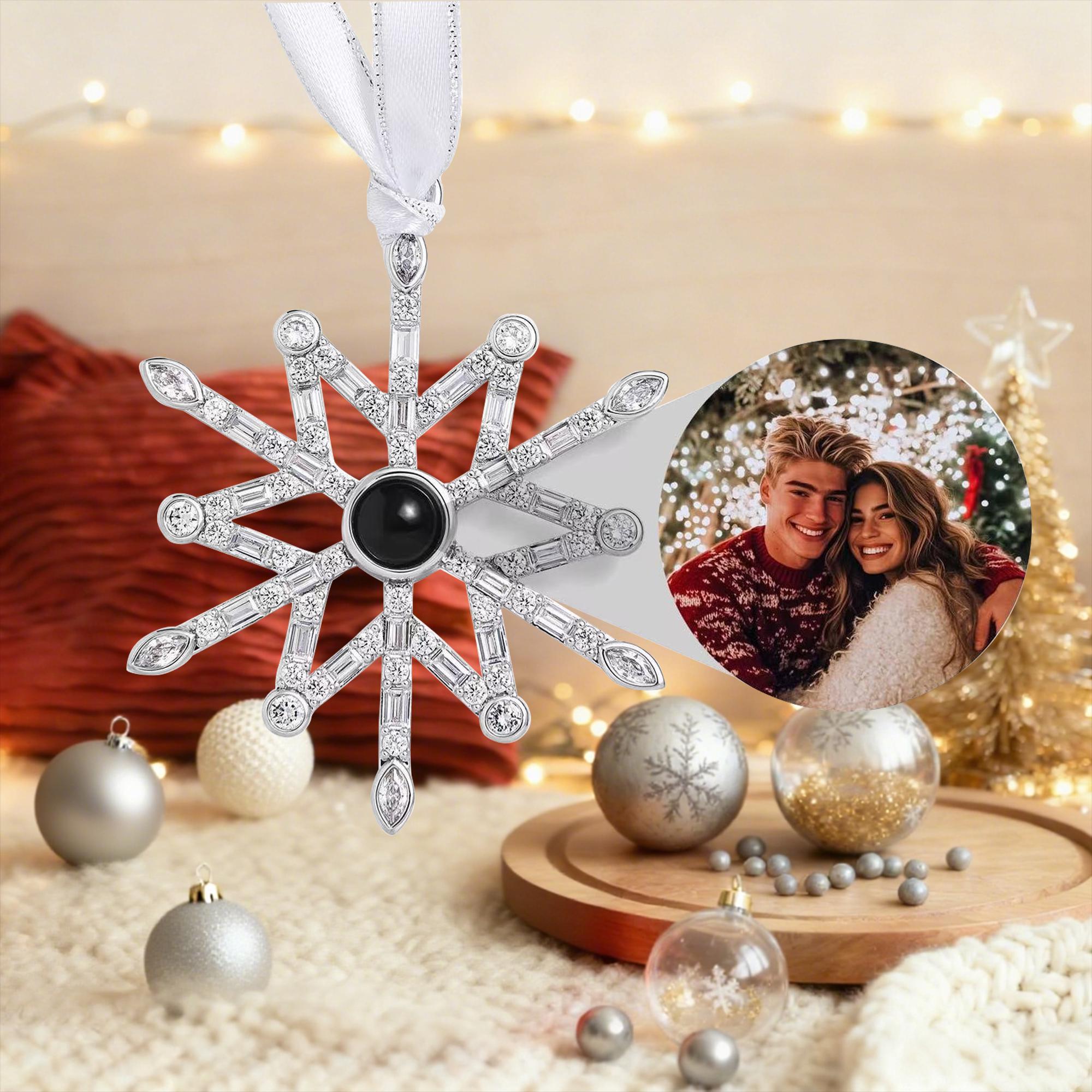 Angel Wings Photo Projection Ornament, Personalized Memorial Photo ...