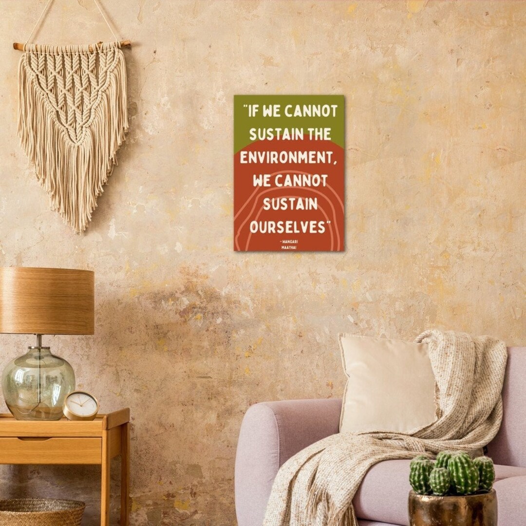 Poster of a Wangari Maathai Quote: Environment - Etsy