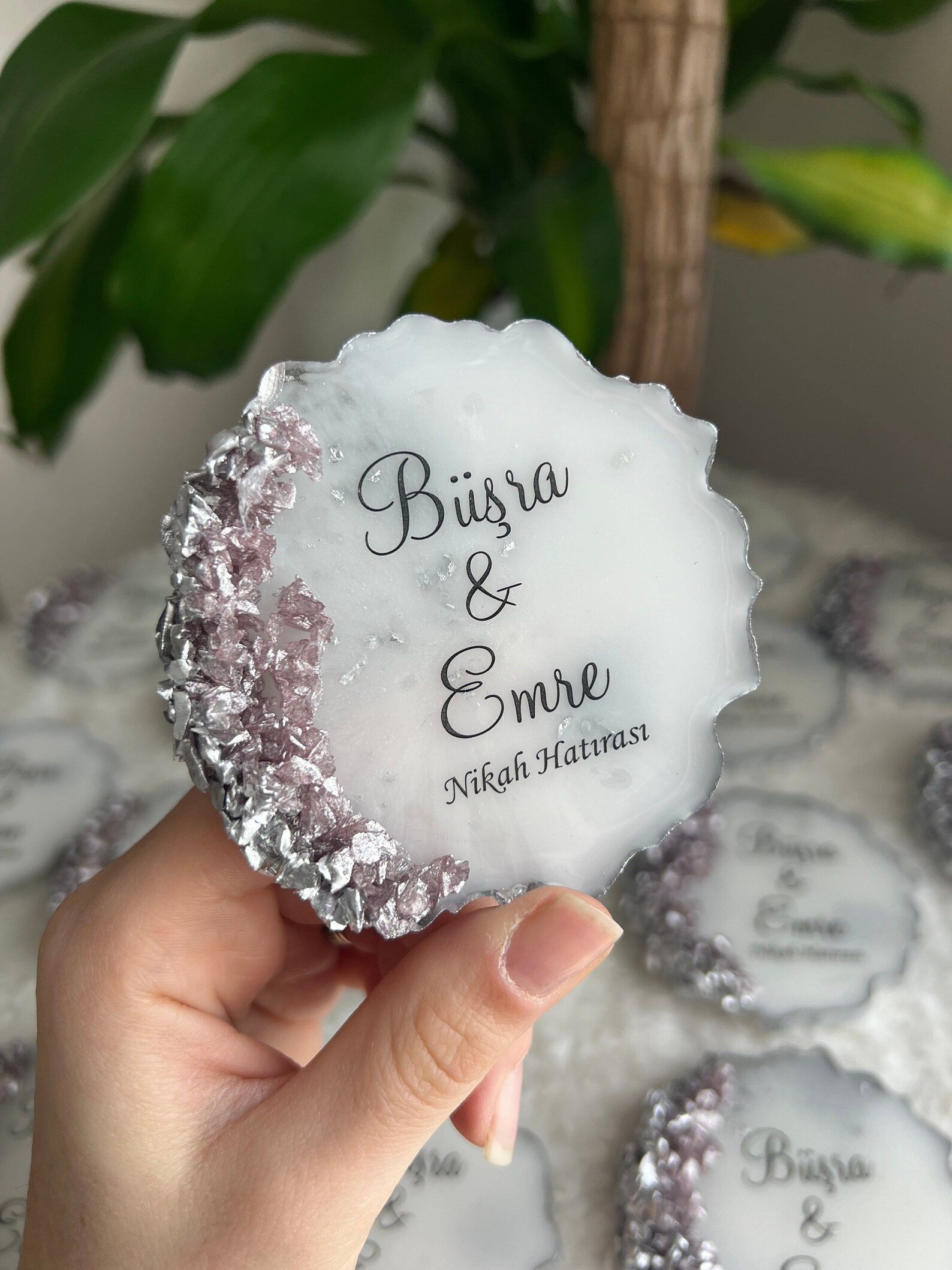 Personalized Epoxy Resin Art Epoxy Rustic Wedding Gift, Housewarming ...