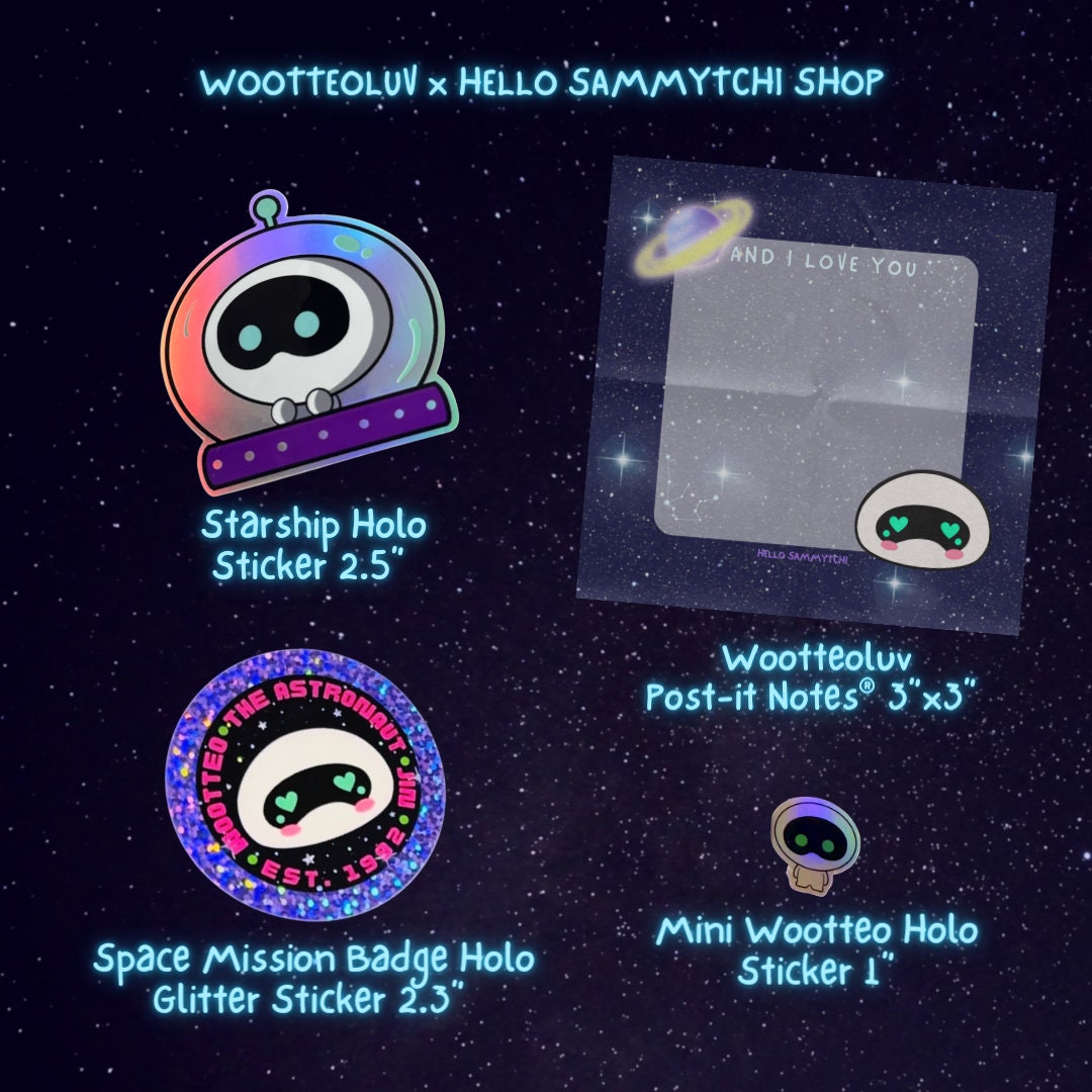 Wootteo Premium Stationery and Holographic Stickers the - Etsy