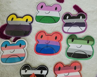 Pride Frog Sticker - Etsy