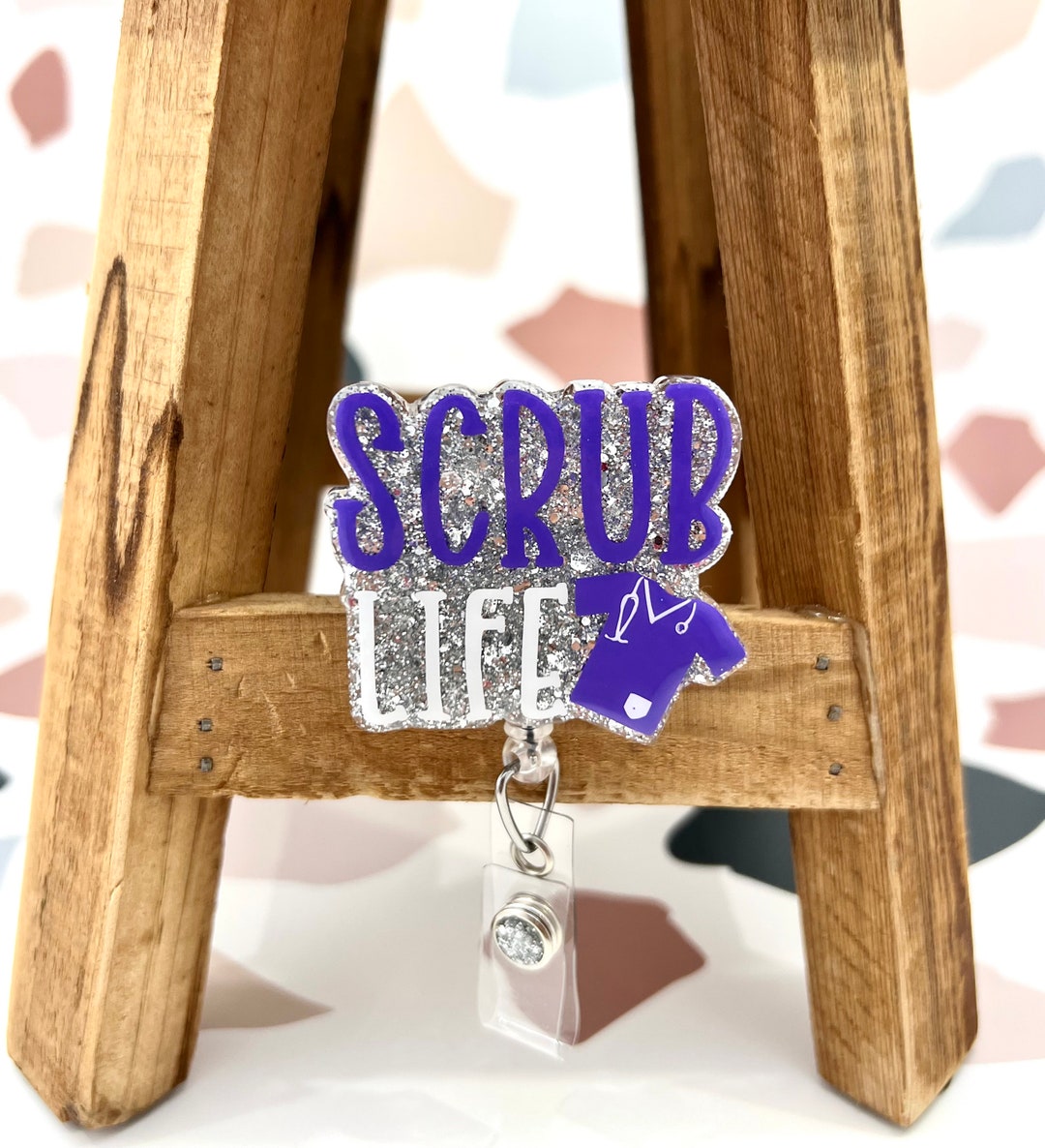 Scrub Life Badge Reel/ Nurse Life/ Badge Reel/ Scrub Life - Etsy