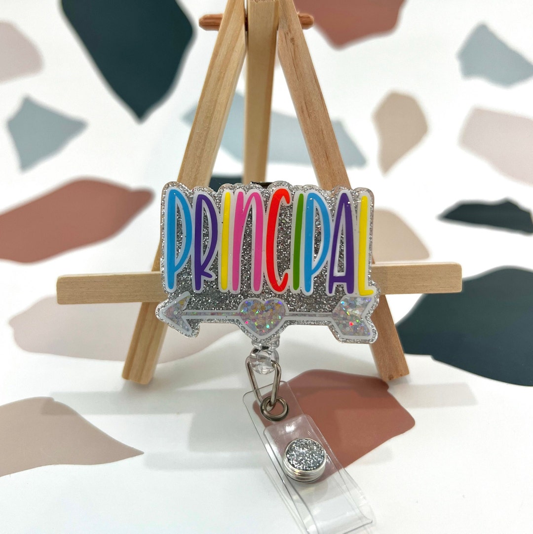 Principal Badge Reel/ Back to School/ Teacher Appreciation - Etsy