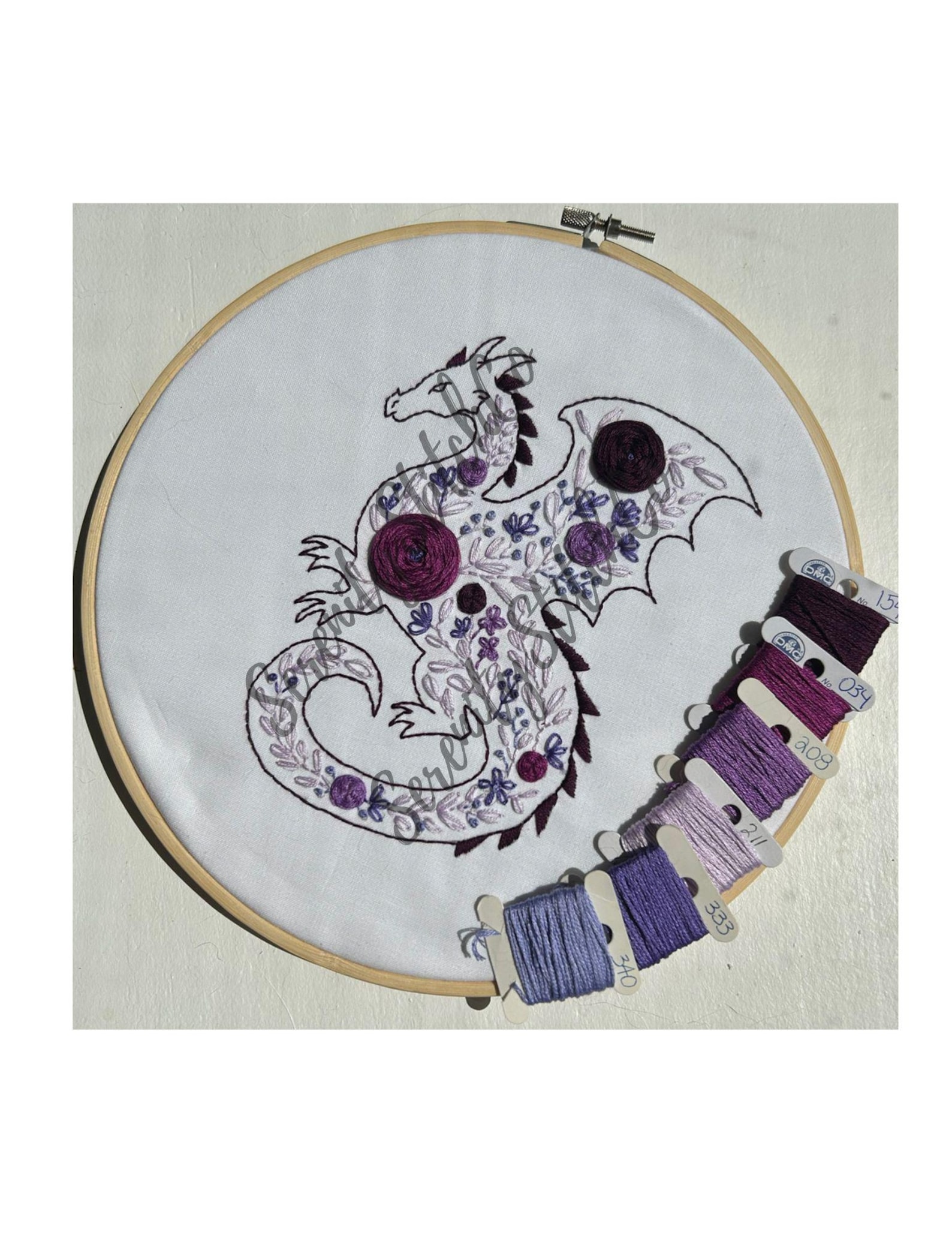 Dragon Hand Embroidery Pattern – Digital PDF for Beginners & Creative ...