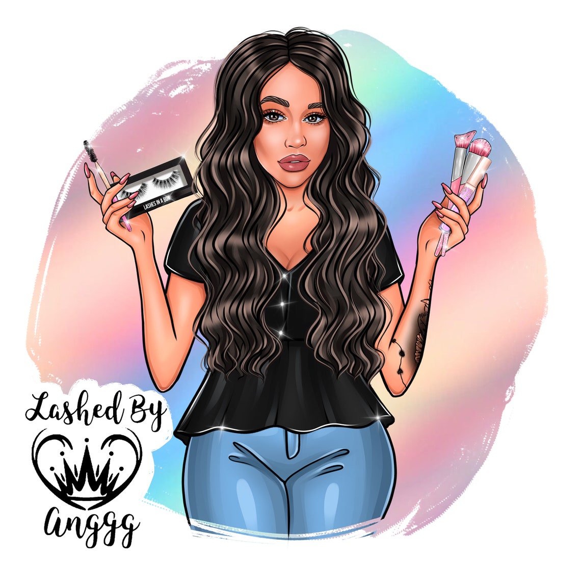 Business Logo Portrait Avatar Cricut Crafter Logo Cartoon - Etsy