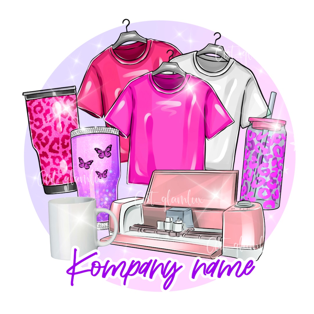 Business Logo Portrait, Tumbler Logo Design, Cricut Crafter Logo ...