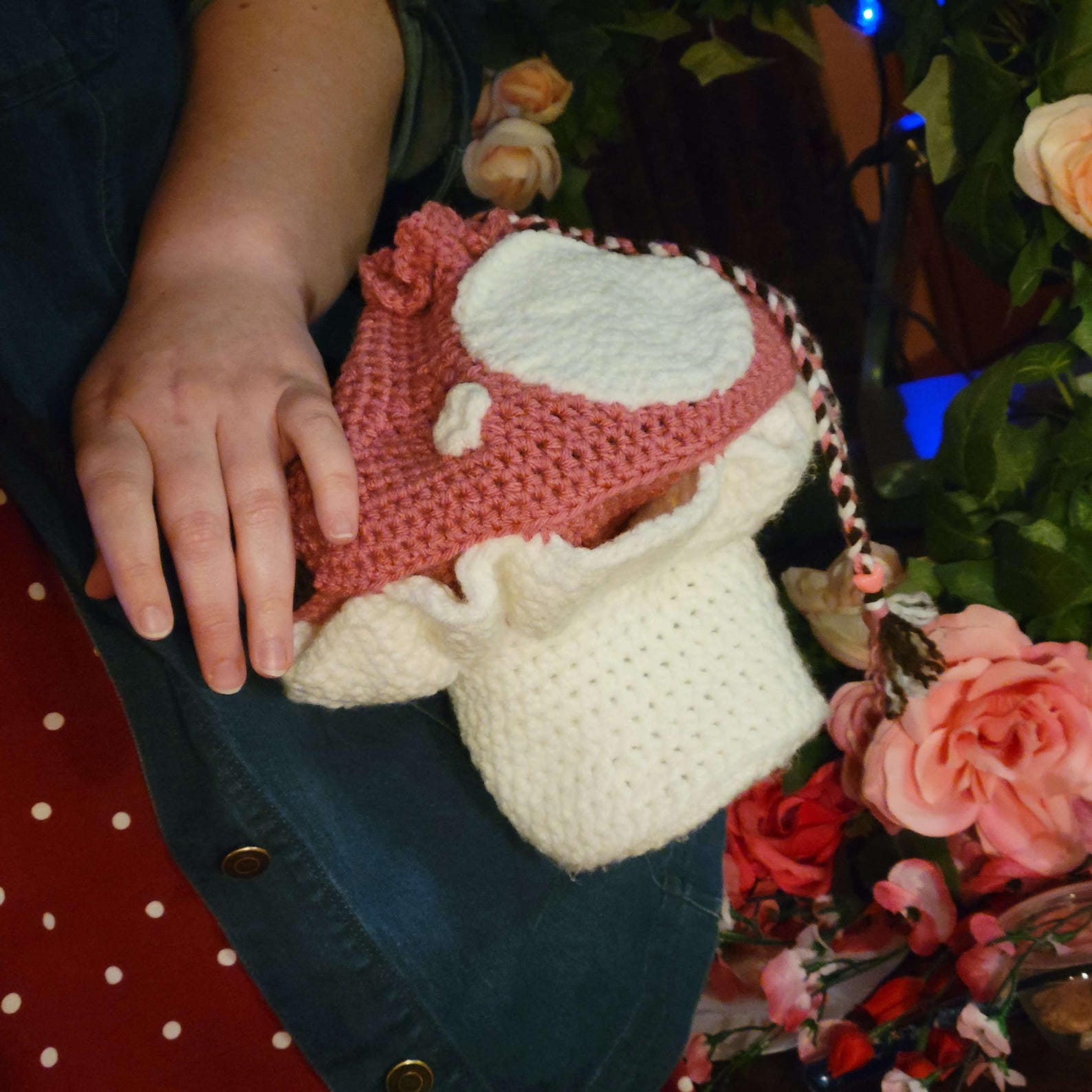 Toadstool Tote, PDF Crochet Pattern Instant Digital Download, Cottagecore Fashion DIY Mushroom ...