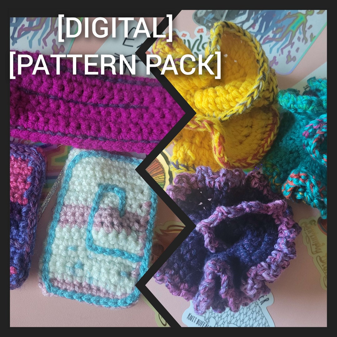 Marble Maze & Fidget Flower PDF Crochet Pattern Pack, Digital Instant ...