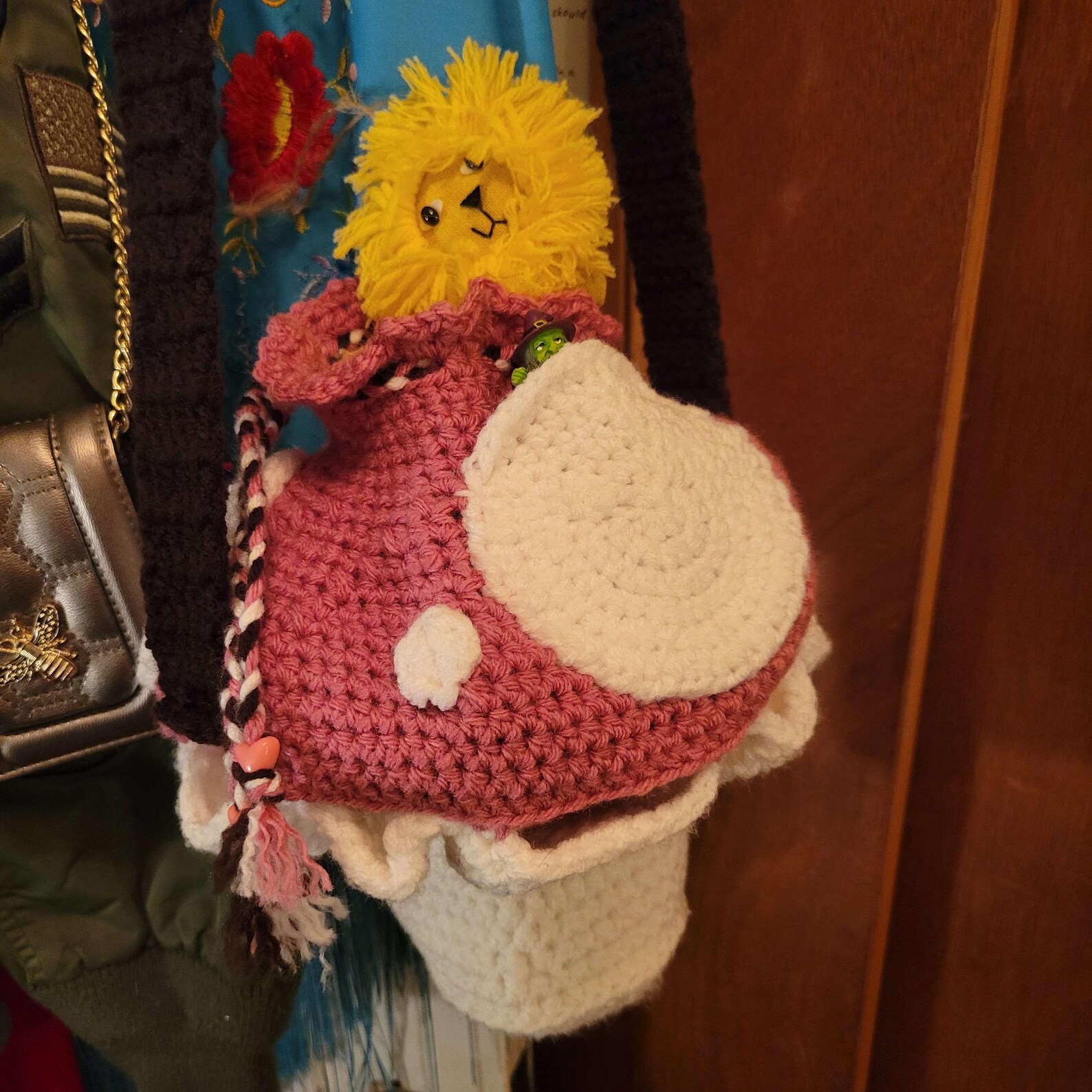 Toadstool Tote, PDF Crochet Pattern Instant Digital Download, Cottagecore Fashion DIY Mushroom ...