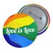 Pride Pin Buttons - Love is Love - Etsy