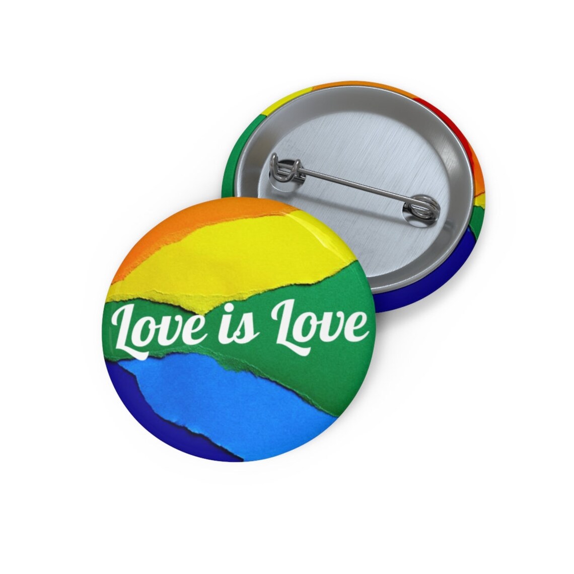 Pride Pin Buttons - Love is Love - Etsy