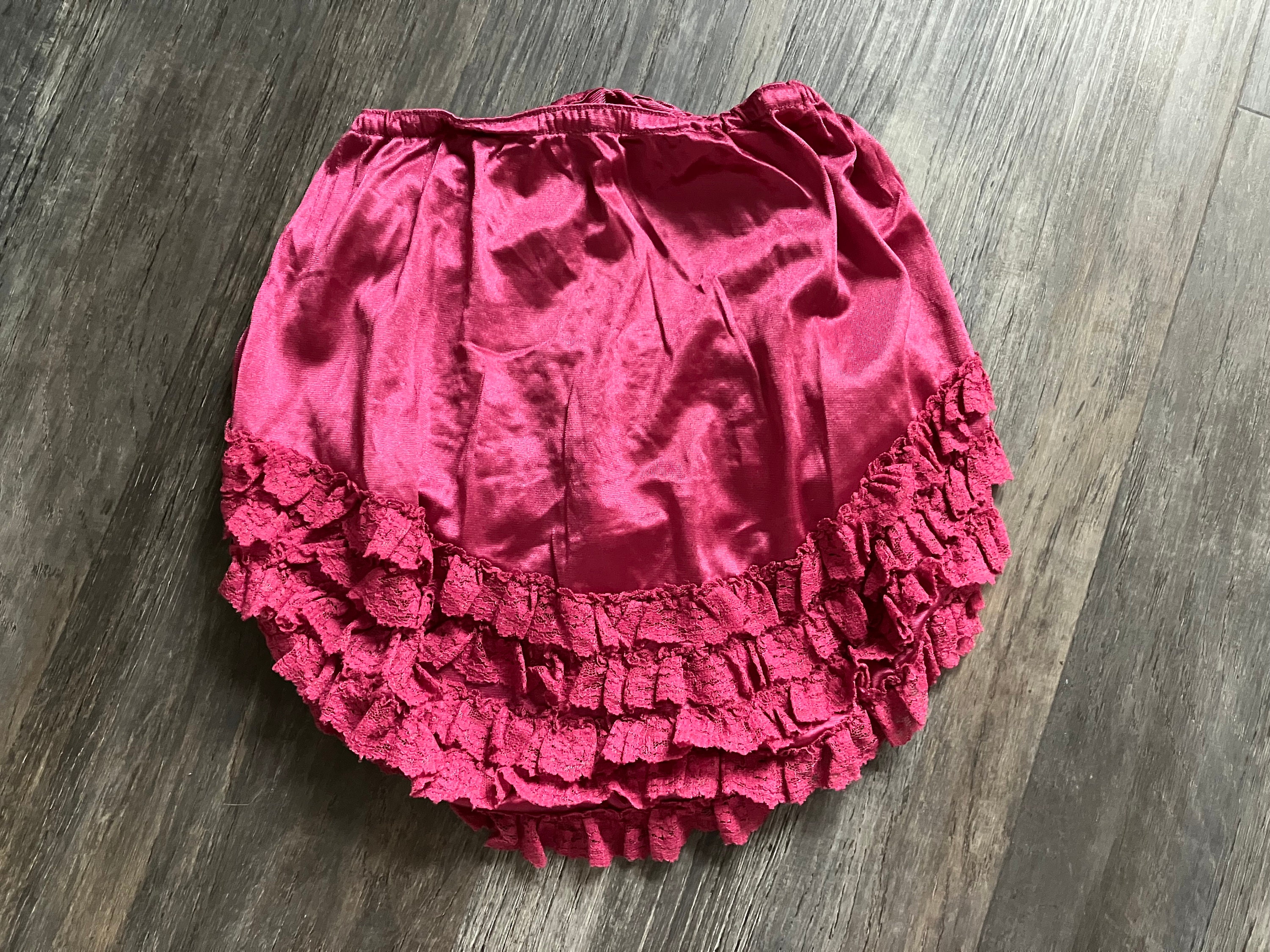 Vintage Ruffled Panties Set of Three / Lacey Knickers / Vintage Frilly ...