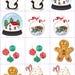 Christmas Matching Game, Christmas Party Favors, Christmas Memory Game ...