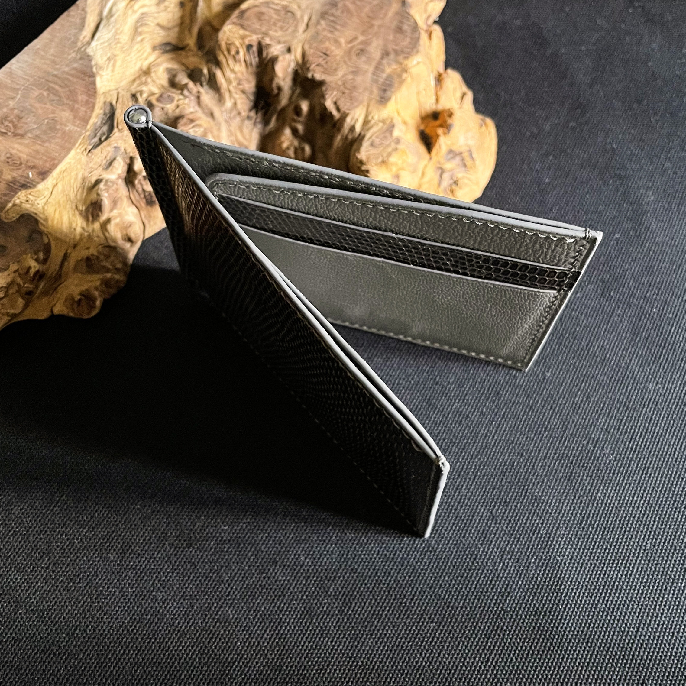 Leather Lizard Men Bifold Money Clip Wallet/ Gifts for Him/ - Etsy