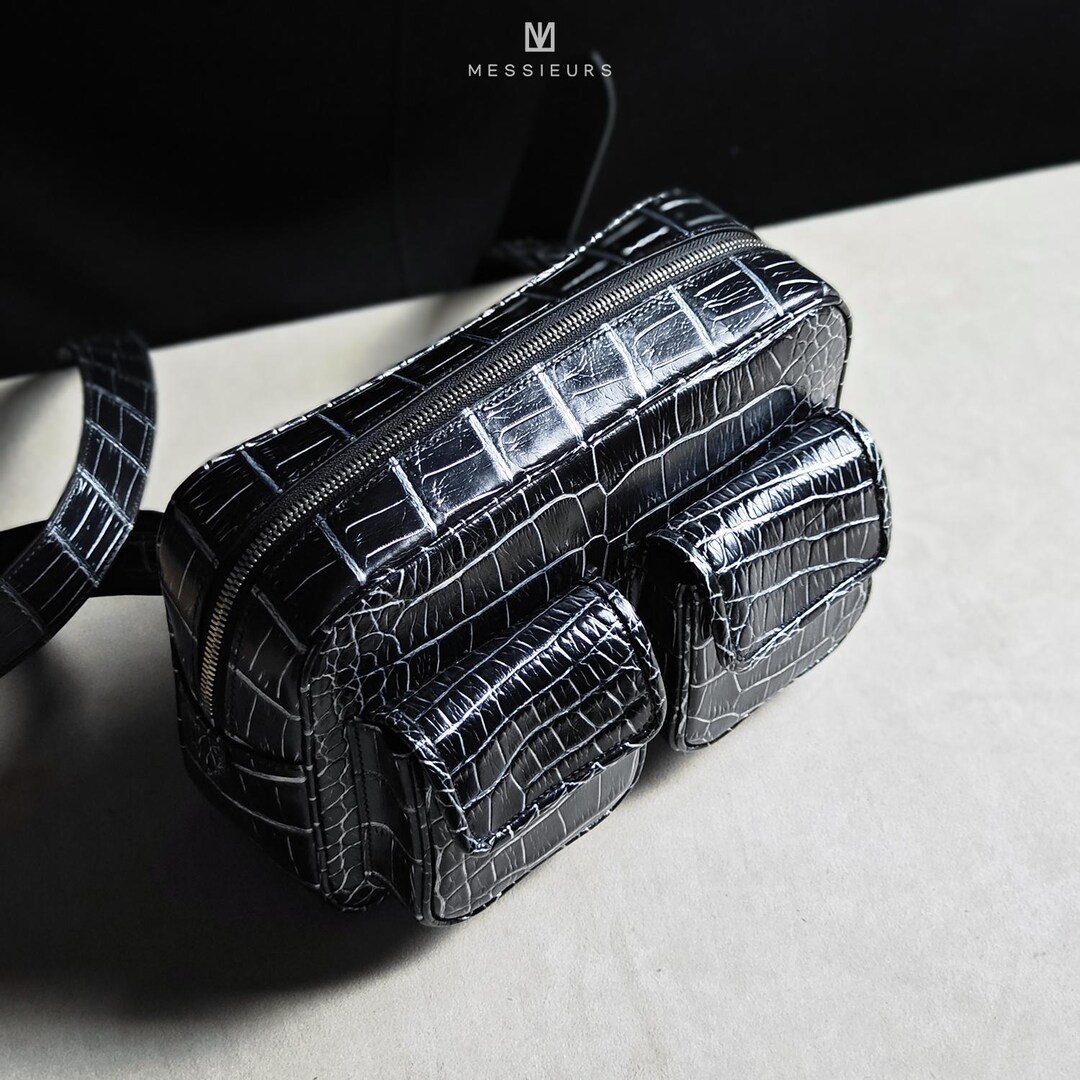 Personalized Leather Alligator Bags for Men's/wonmen , Engraved Bag ...