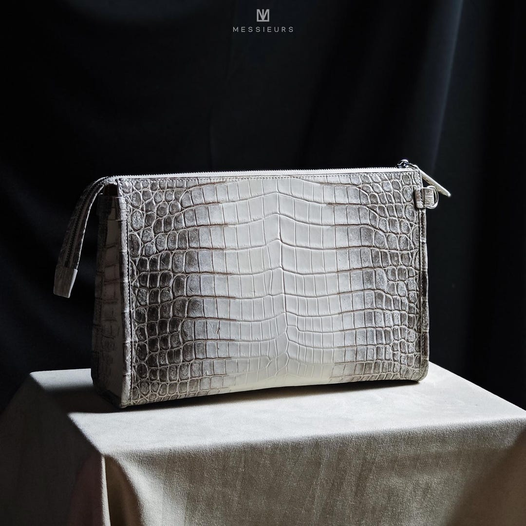 Handmade Himalaya Alligator Leather Men's Clutch - Etsy