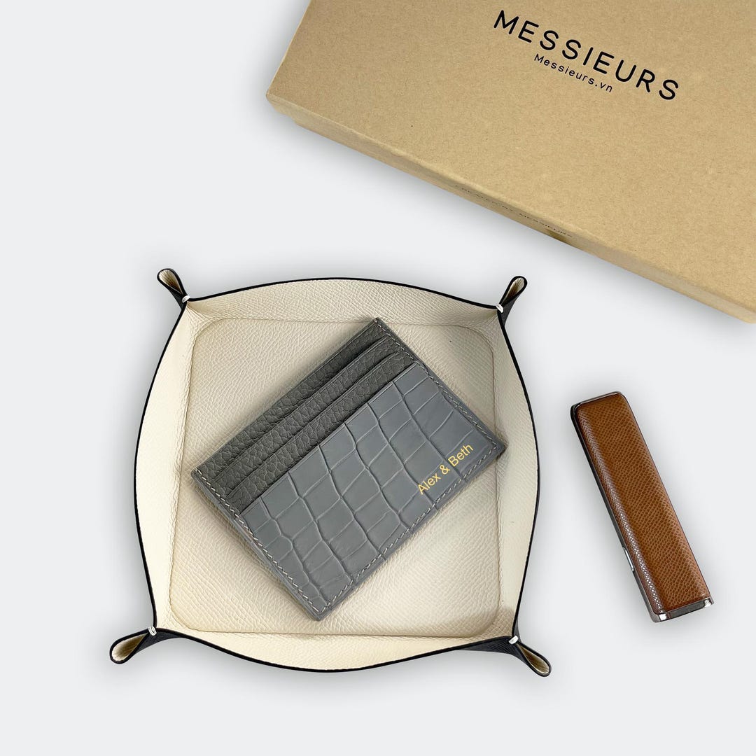 Custom Alligator Card Holder, Alligator Cardholder for Men, Gift Ideas ...