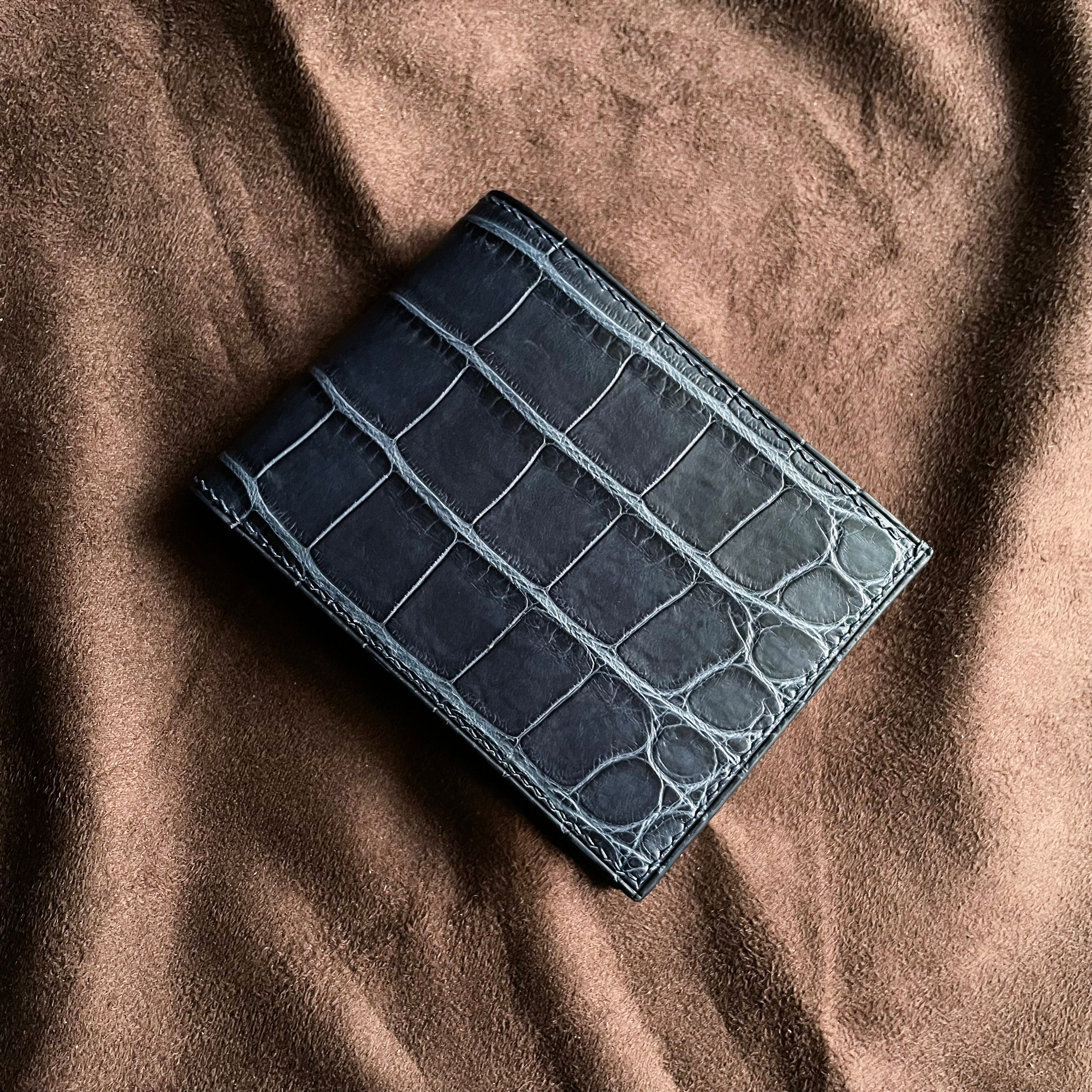 Leather Alligator Men Bifold Wallet/ Gifts for Him/ Birthday Gifts for ...