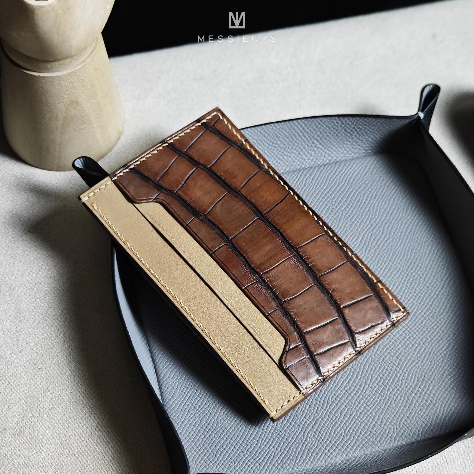 Leather Alligator Card Holder Men Wallet/ Gifts for Him/ Birthday Gifts ...