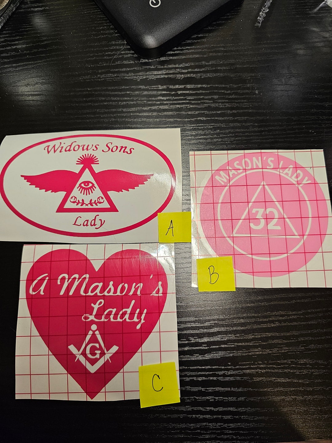 Masonic Lady Vinyl Sticker - Etsy